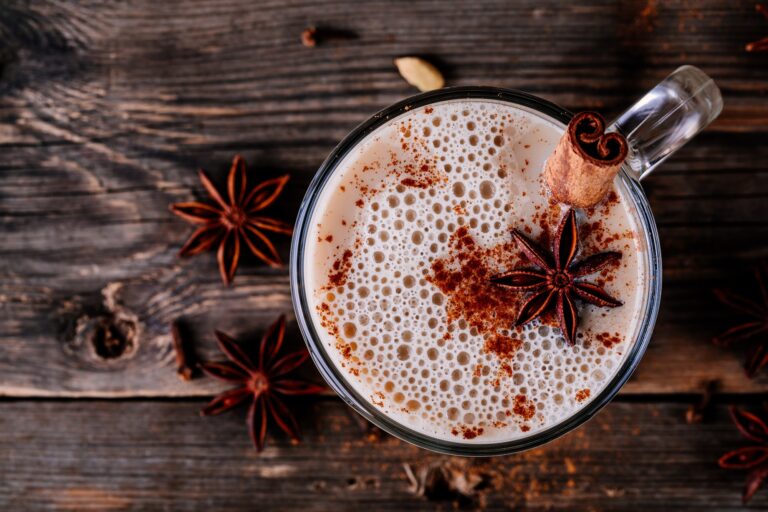 Almond Milk Chai Latte with Cinnamon and Cardamom - My Nutrition Foods