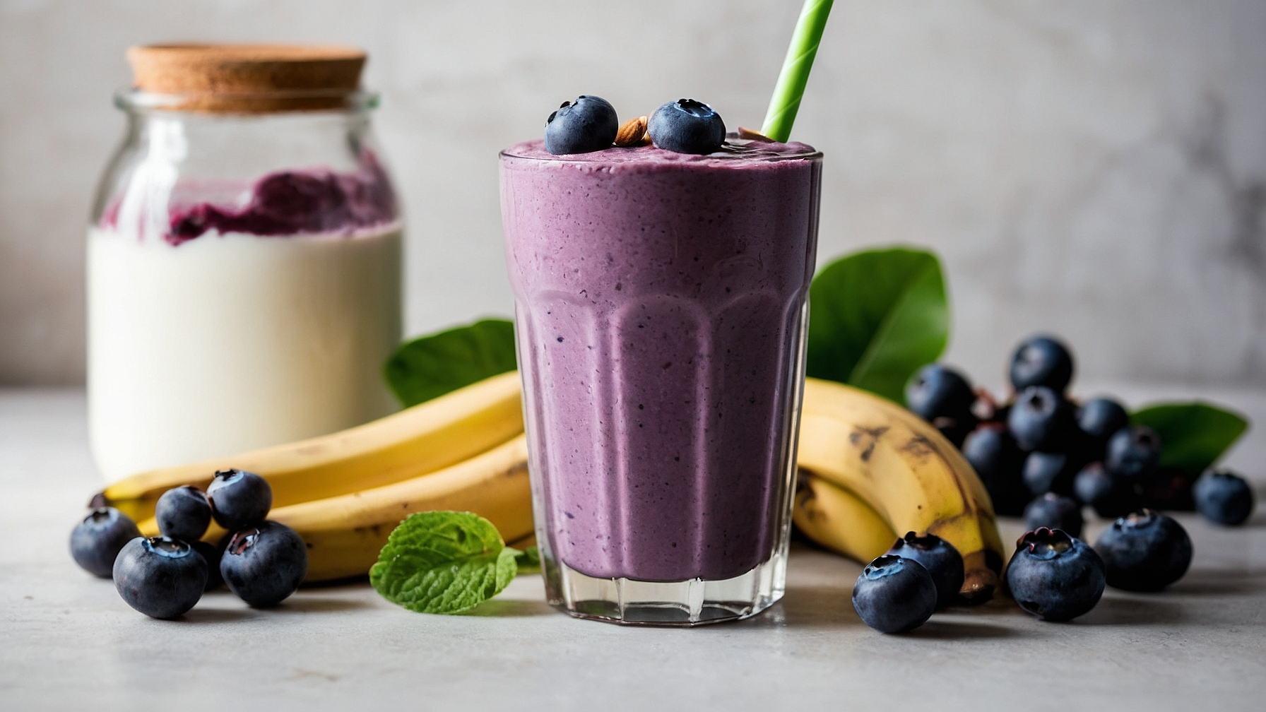 Brain-Boosting Blueberry and Acai Power Smoothie - My Nutrition Foods