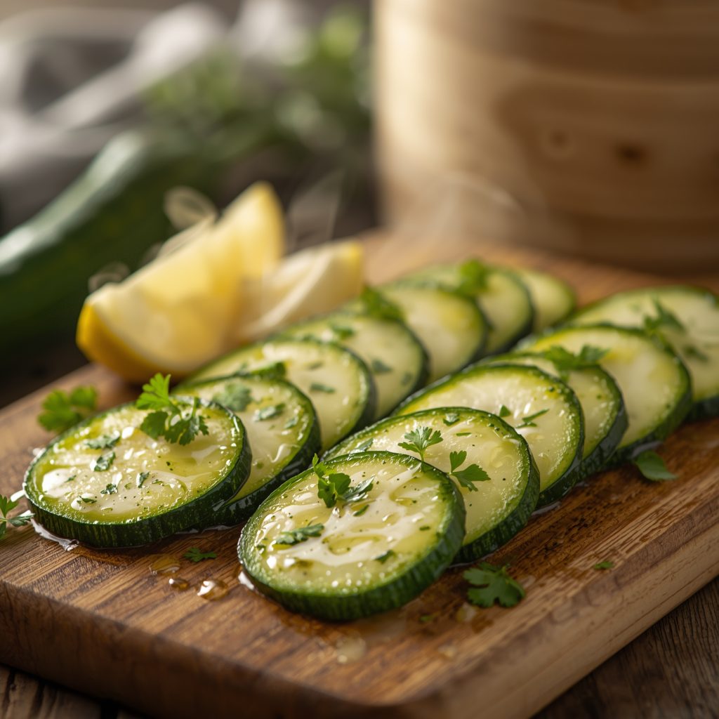 Steamed Zucchini for Plant-Based Nutrition - My Nutrition Foods